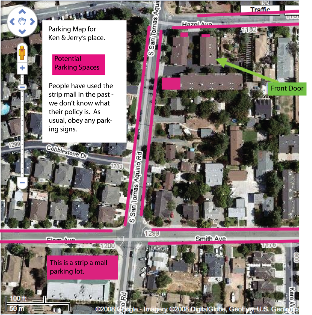 Parking Map – Ken and Jerry (dot) Com